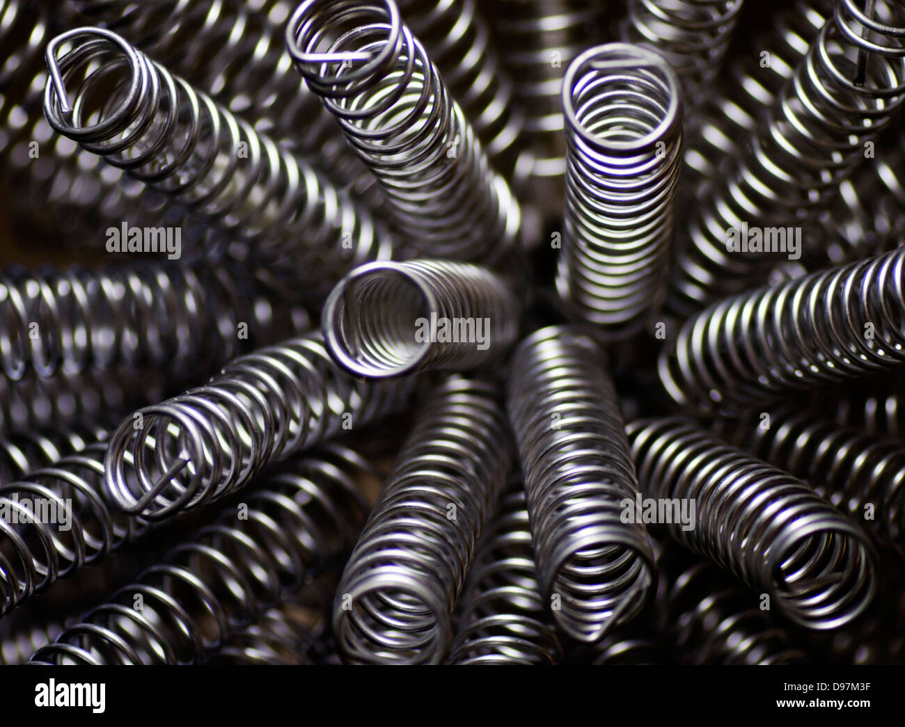 a close up of several metal springs Stock Photo - Alamy