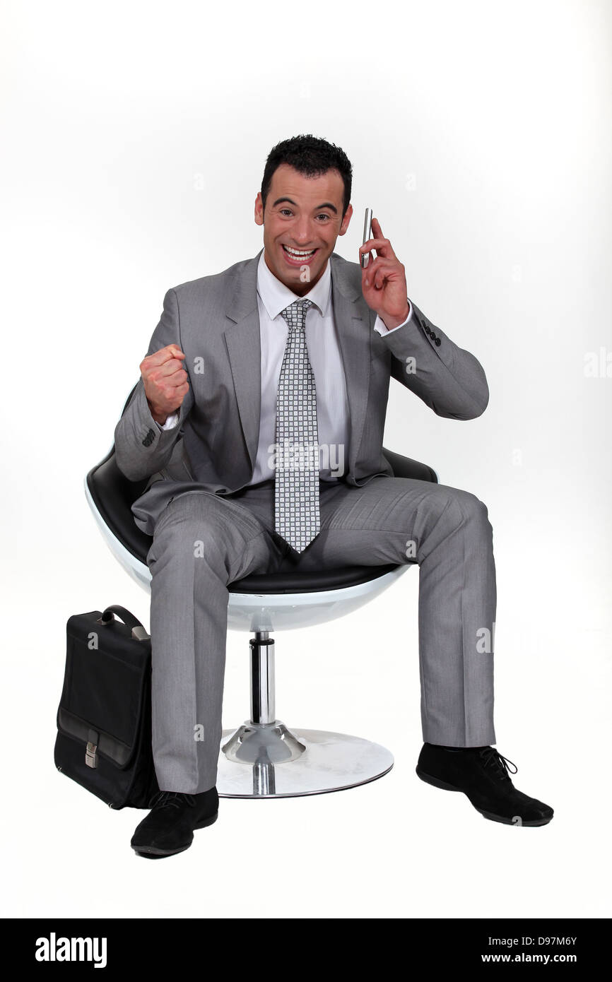 He got really good news Stock Photo - Alamy