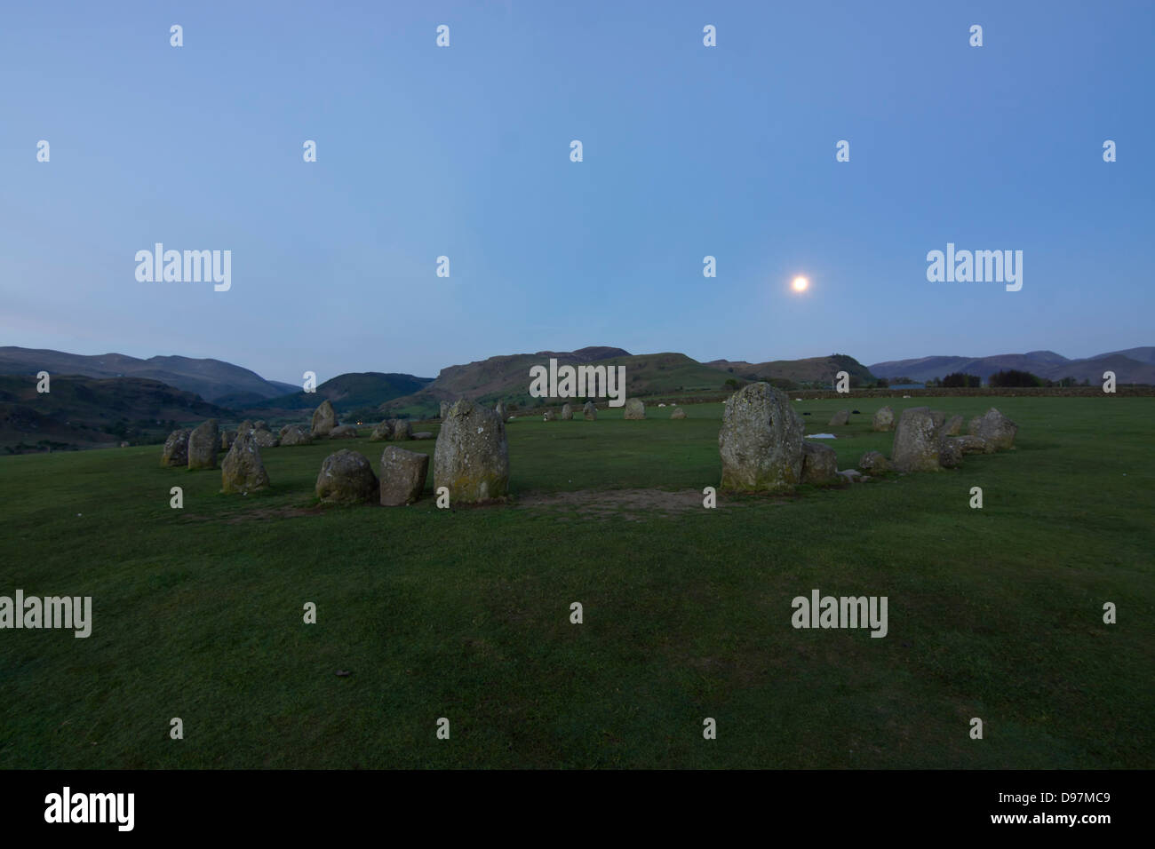 Famous Castlerigg Stones Circle in Keswick in Great Britain Stock Photo ...