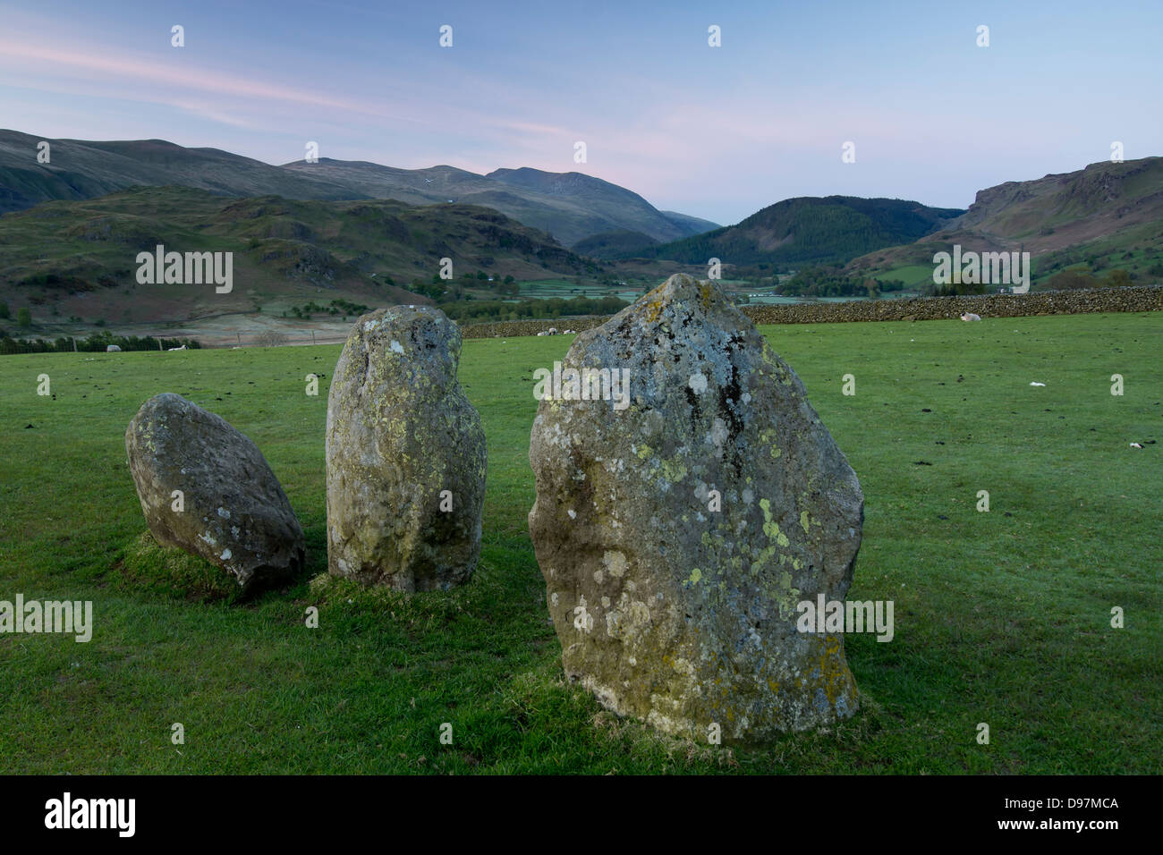 Famous Castlerigg Stones Circle in Keswick in Great Britain Stock Photo ...