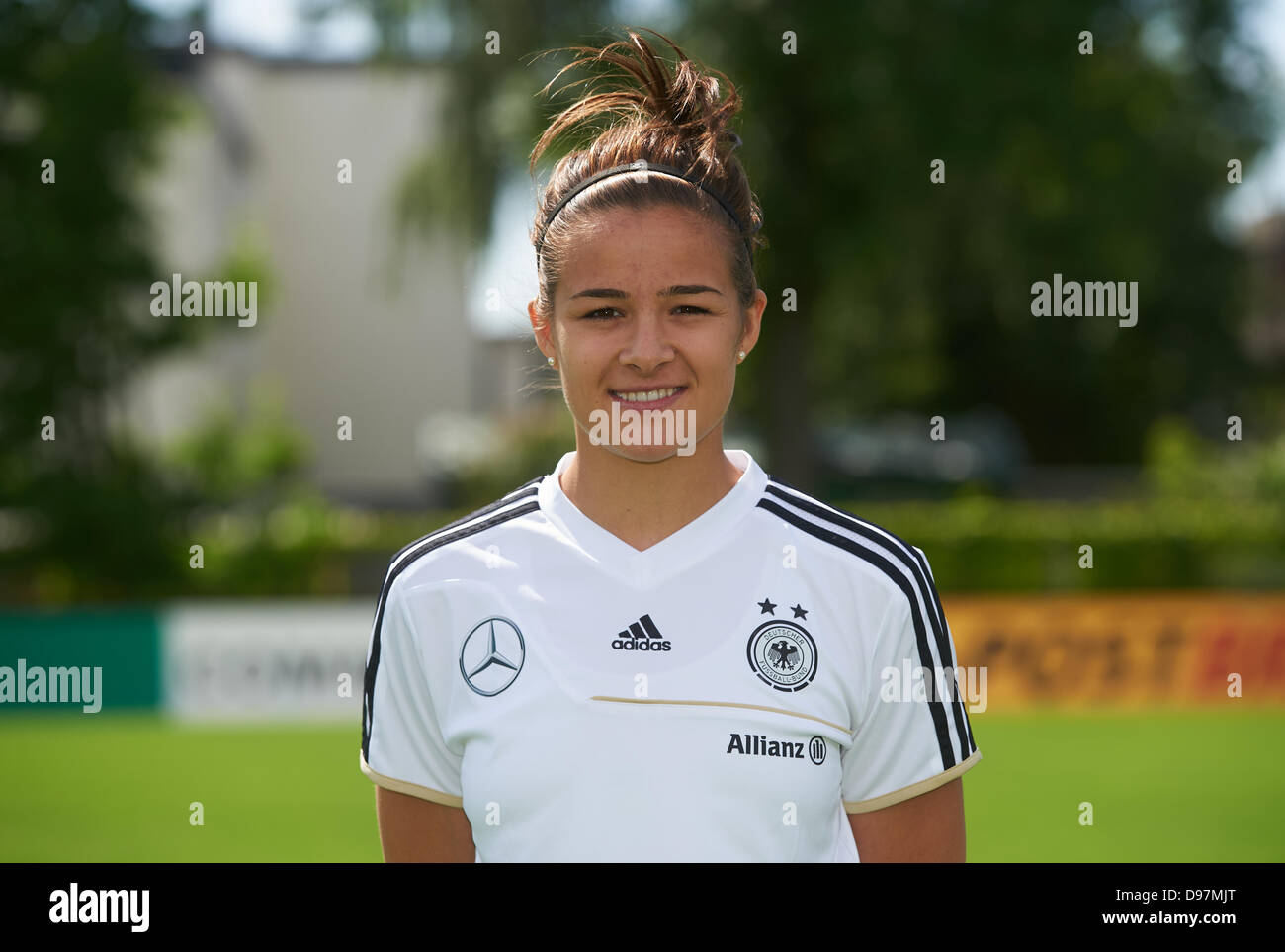 The player on the women's German national soccer squad, Lena Lotzen ...