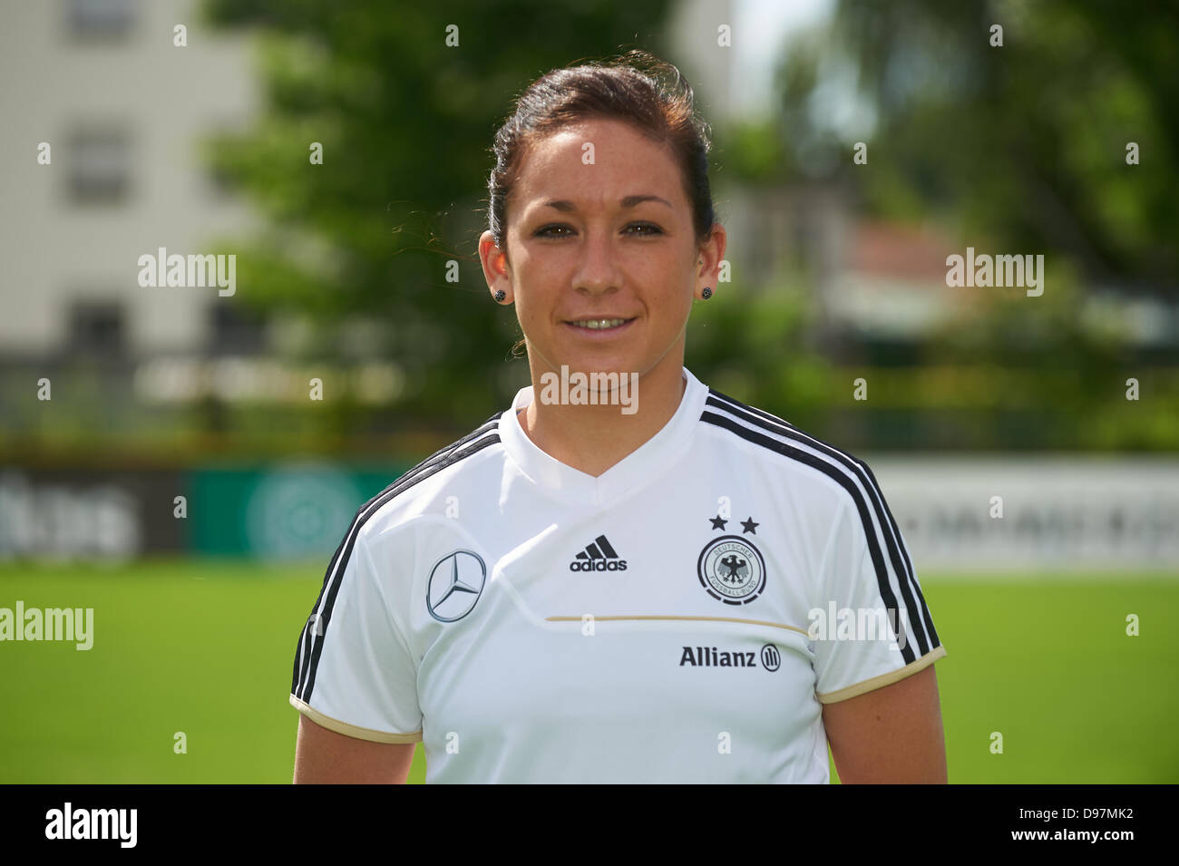 The player on the women's German national soccer squad, Nadine Kessler ...