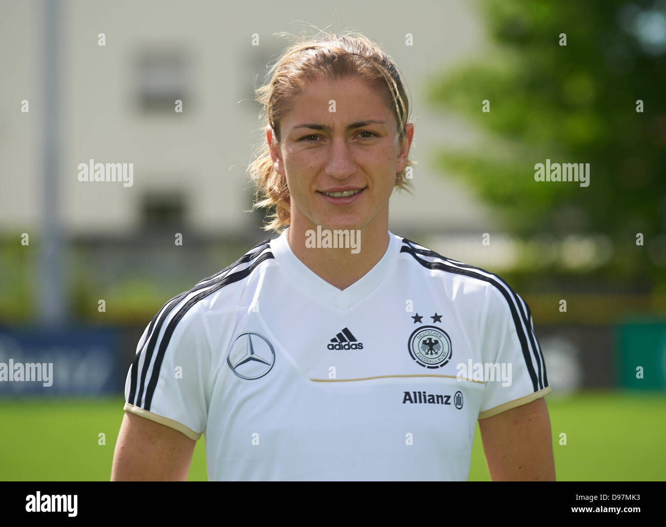 The player on the women's German national soccer squad, Bianca Schmidt ...