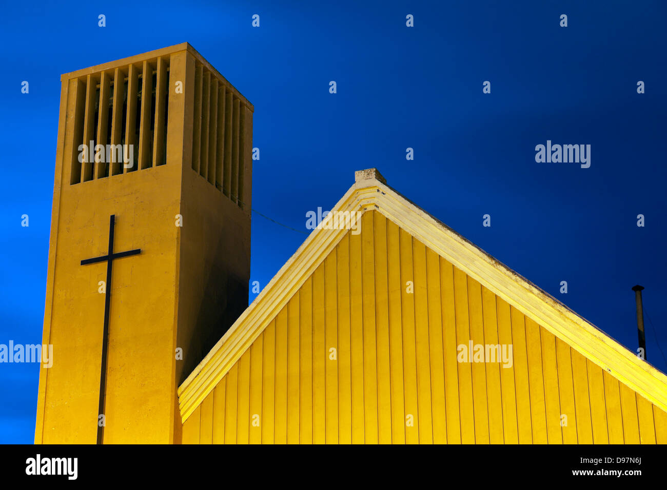 Church in the center of Punta Arenas, Chile Stock Photo - Alamy