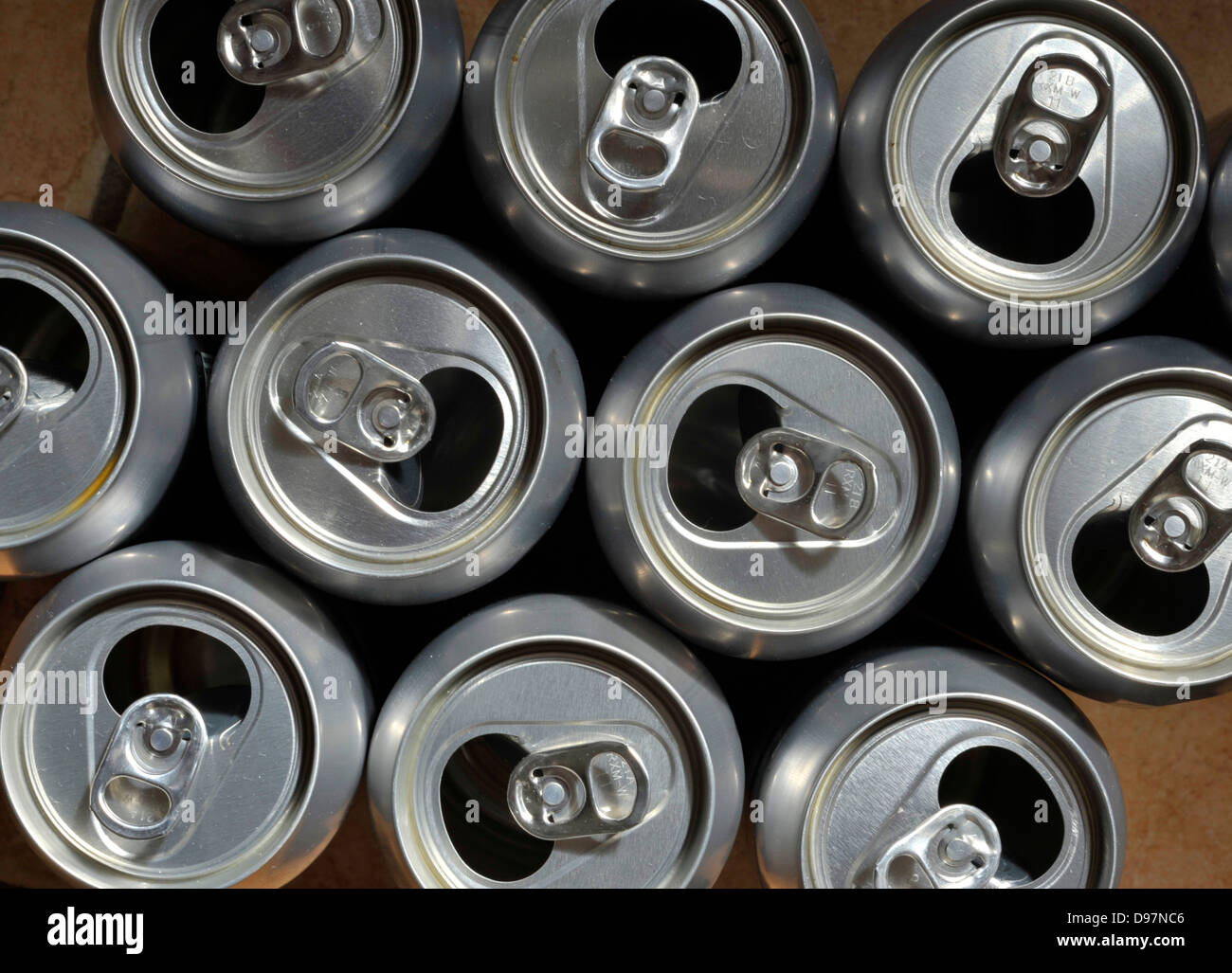 Empty aluminium drinks cans Stock Photo - Alamy