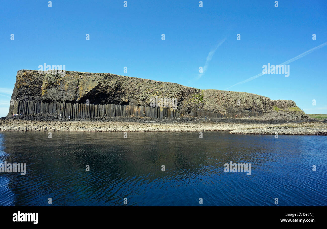View of the Isle of Staffa in the Inner Hebrides of Scotland from ...