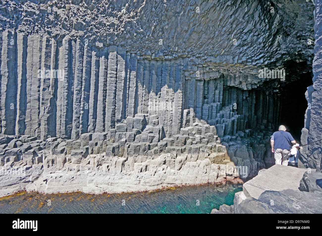 View inside Fingal's Cave on the Island of Staffa Inner Hebrides ...