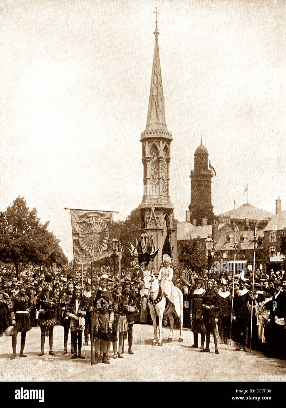 Banbury Cross Pageant early 1900s Stock Photo - Alamy