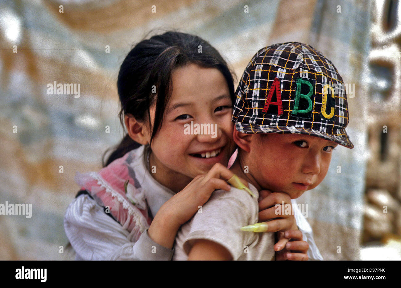 Children in Tibet,china Stock Photo - Alamy