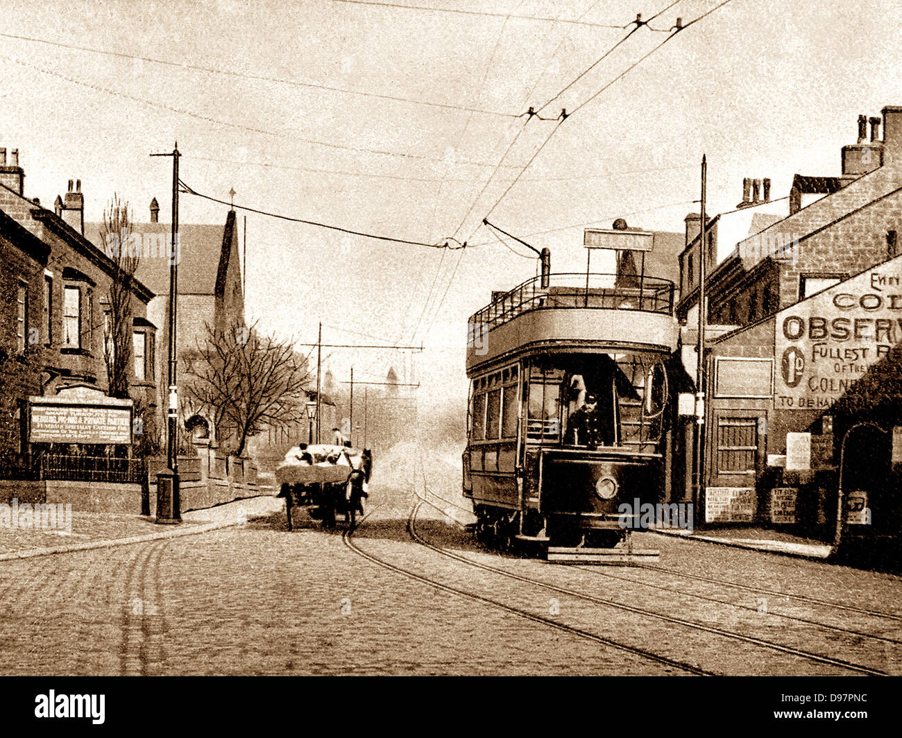 Colne Albert Road early 1900s Stock Photo - Alamy