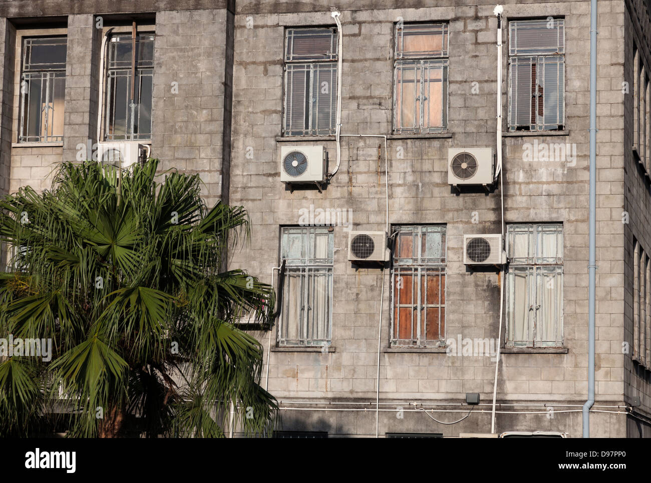 Government building in Suva with the palm tree Stock Photo - Alamy