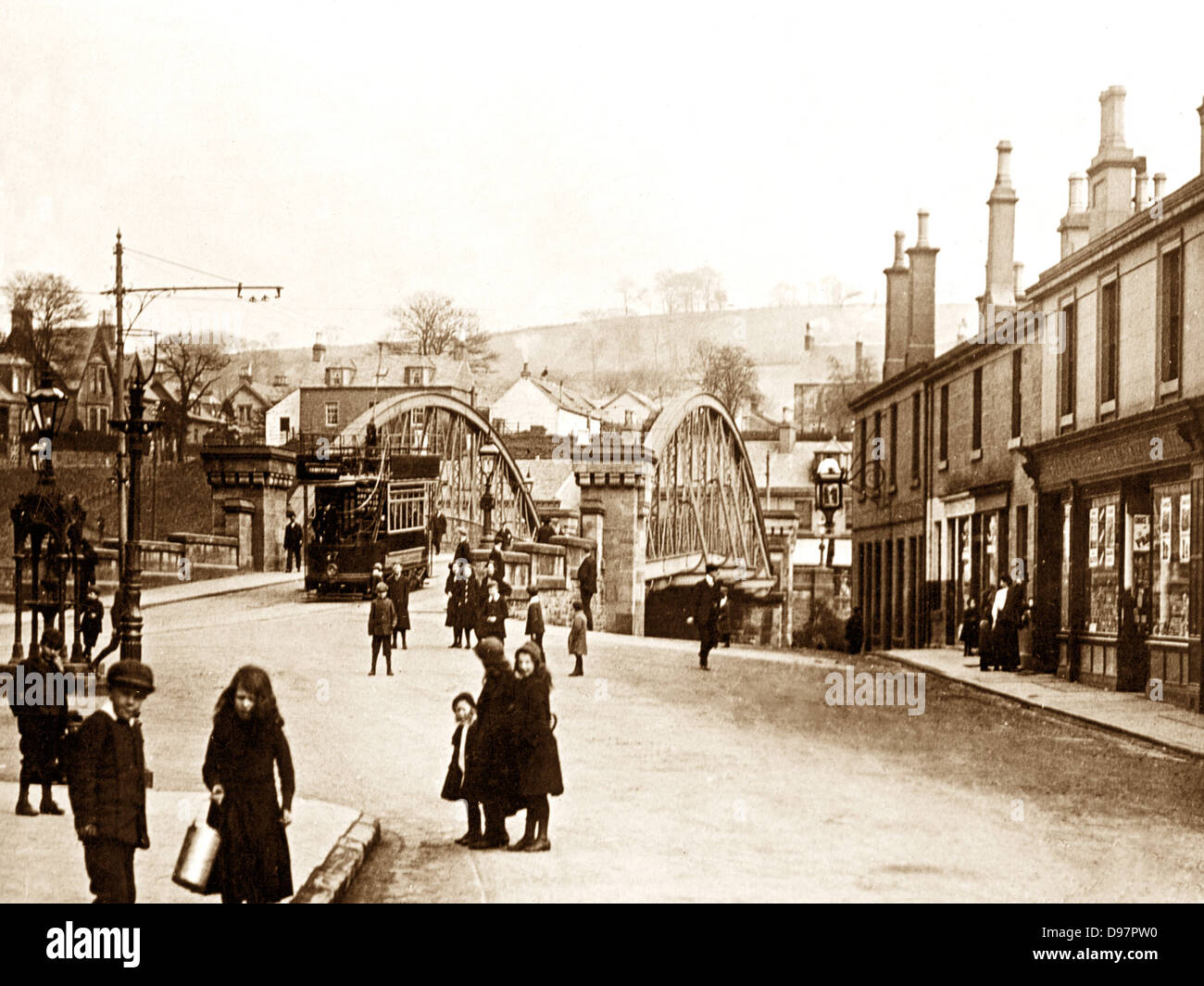 Alexandria Bonhill Bridge early 1900s Stock Photo - Alamy