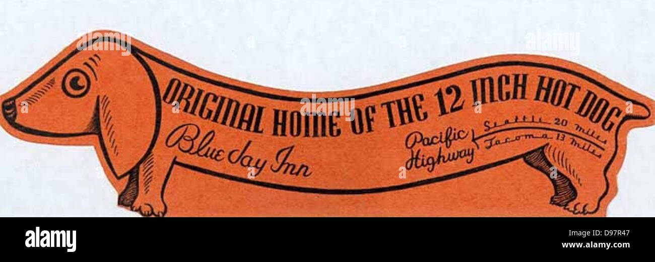 This menu from the Blue Jay Inn on the Pacific Highway features a ...