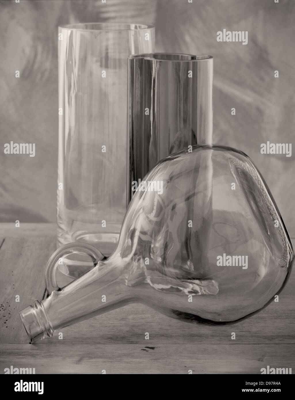 A studio still life image of three pieces of glass Stock Photo - Alamy