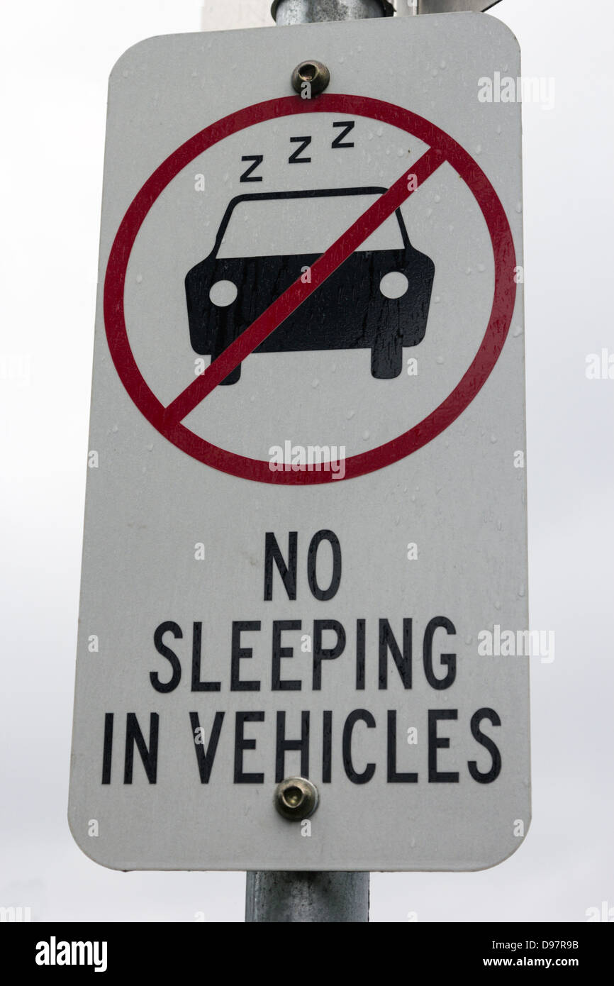No sleeping sign hi-res stock photography and images - Alamy