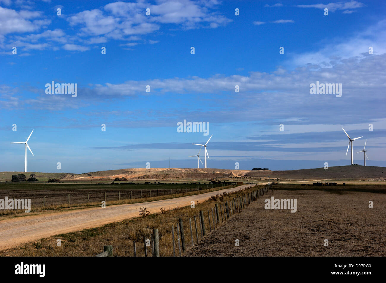 Wind farm seen in Victoria, Australia Stock Photo - Alamy
