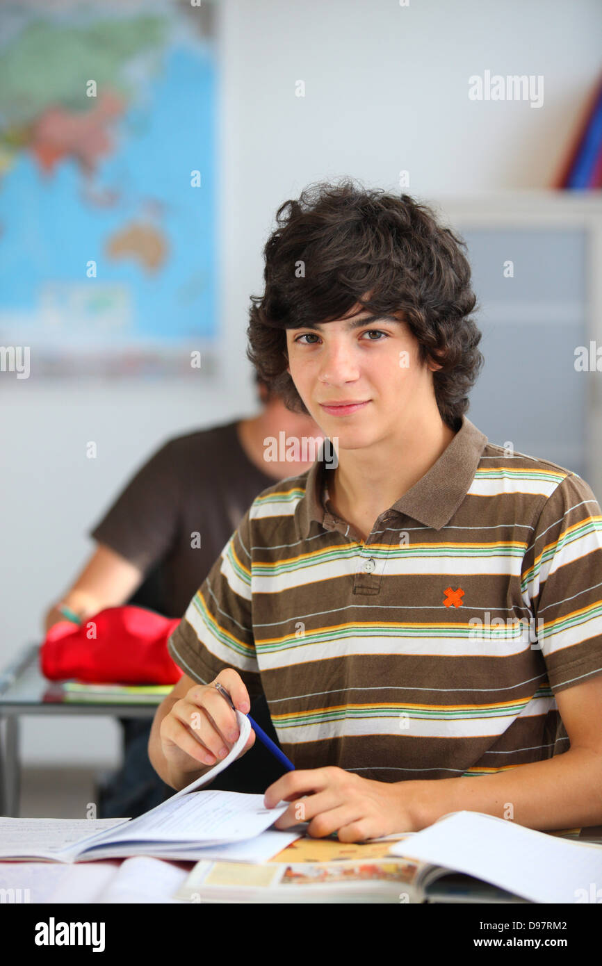 Students in a classroom Stock Photo - Alamy