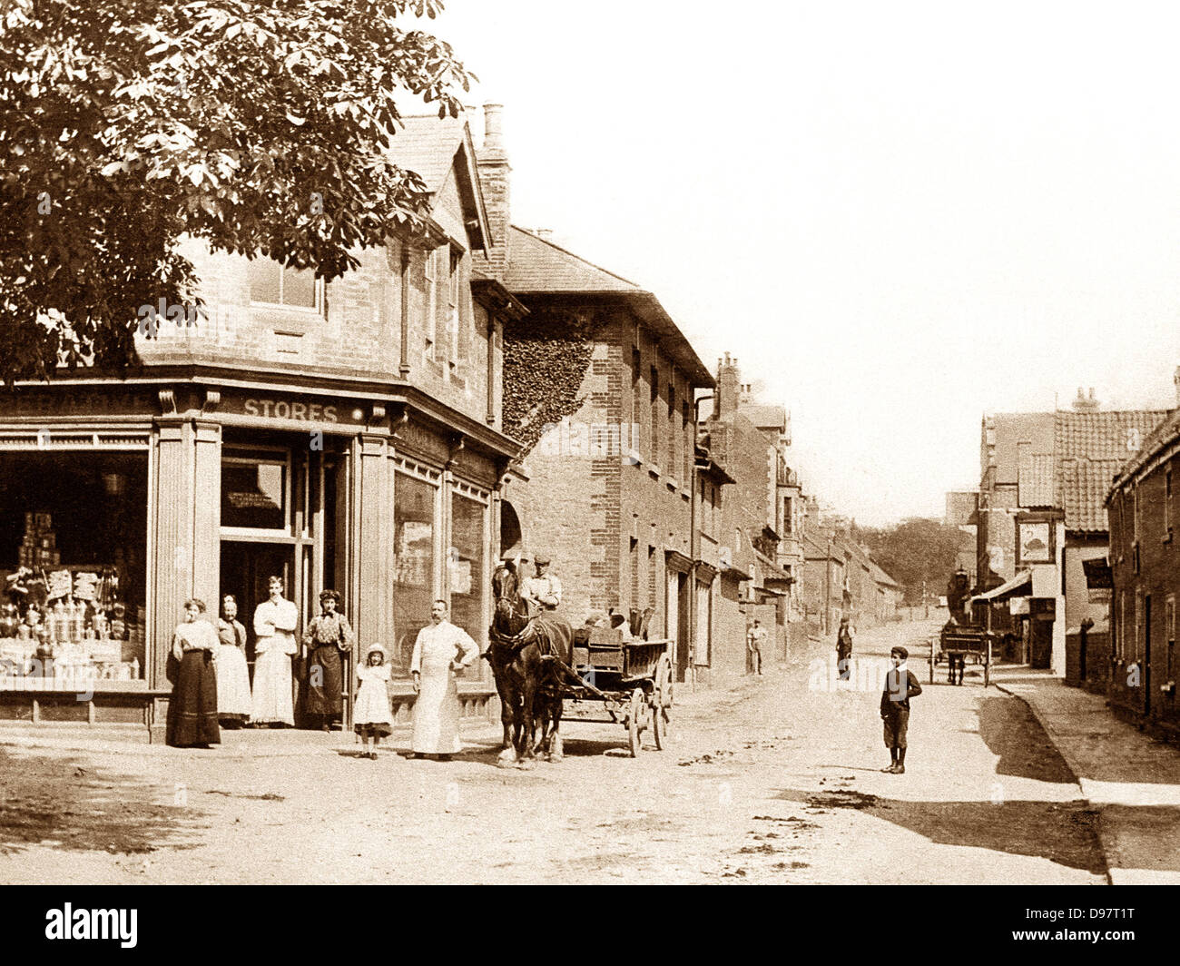 Edwinstowe early 1900s Stock Photo - Alamy