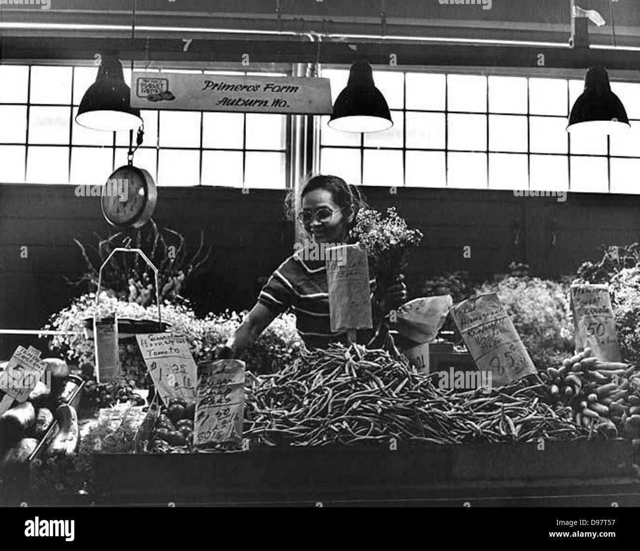 Seller local market in Black and White Stock Photos & Images - Alamy
