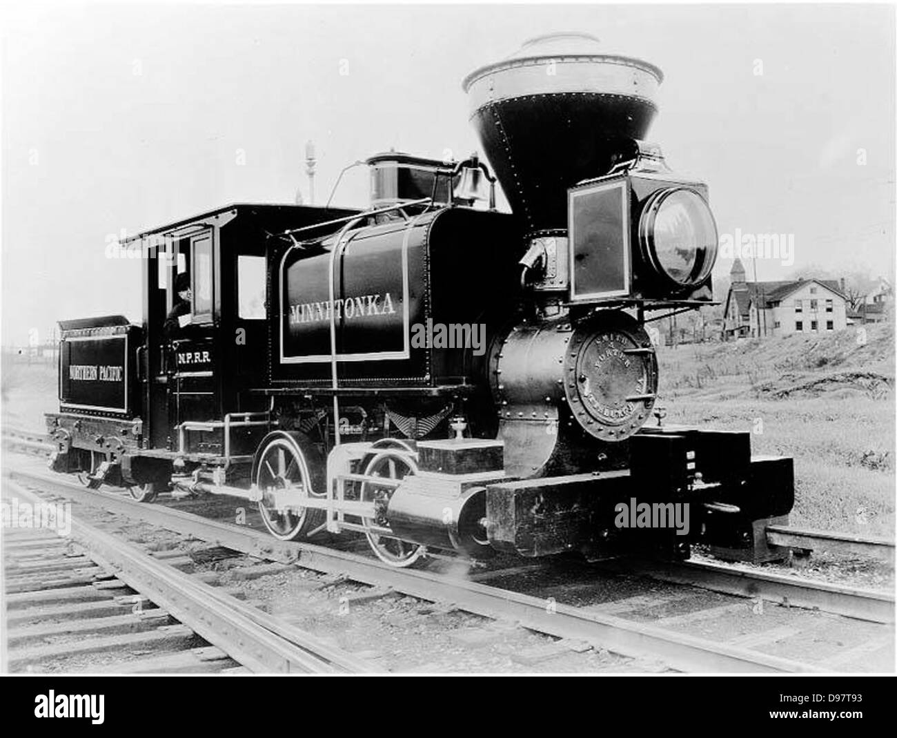 Northern Pacific Railroad locomotive Stock Photo - Alamy