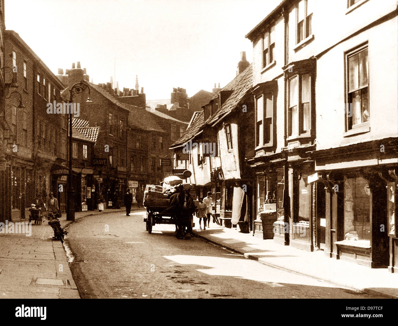 York Goodramgate early 1900s Stock Photo - Alamy