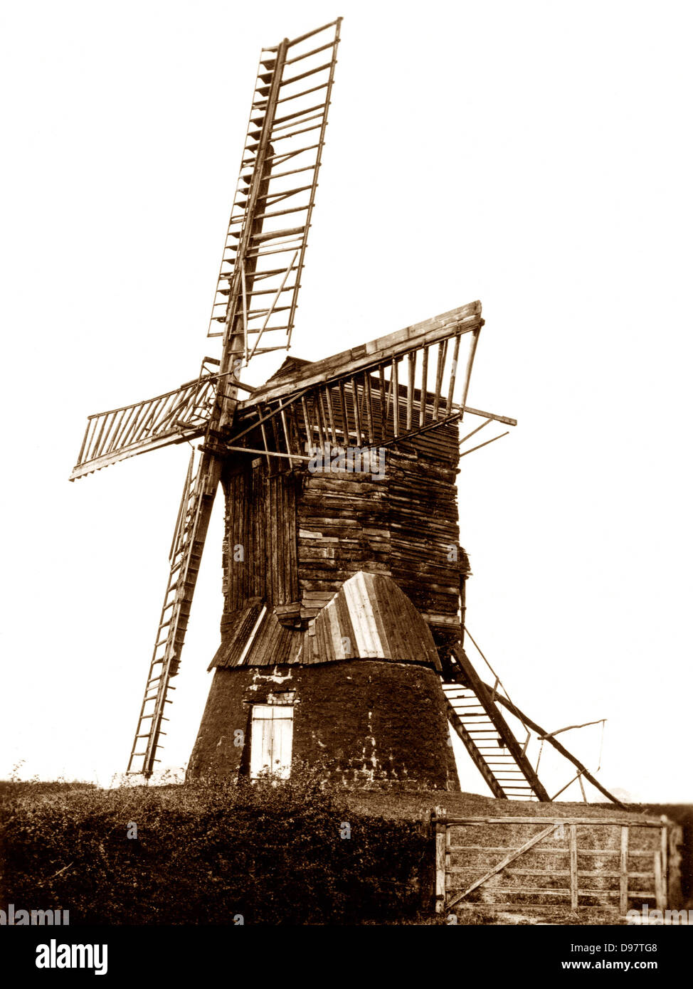 Thorne Windmill early 1900s Stock Photo - Alamy