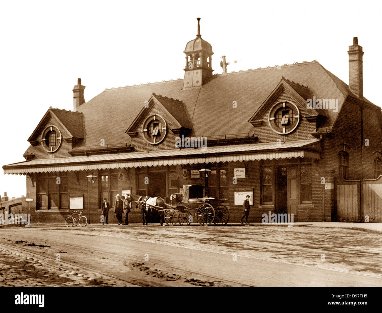 Thornton Heath Railway Station early 1900s Stock Photo, Royalty Free ...