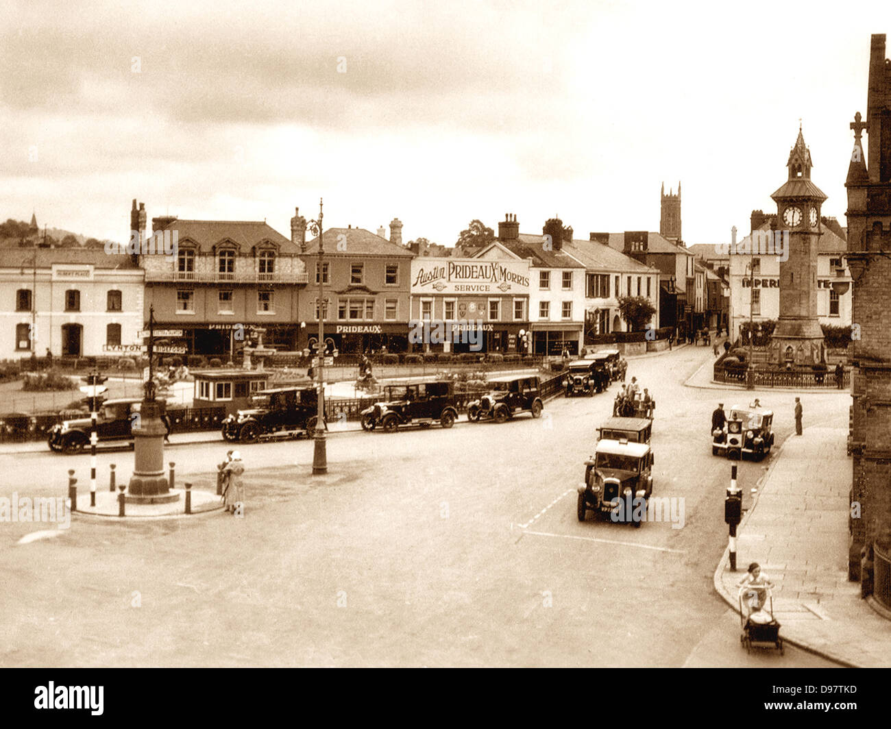 Barnstaple Square probably 1920s Stock Photo - Alamy