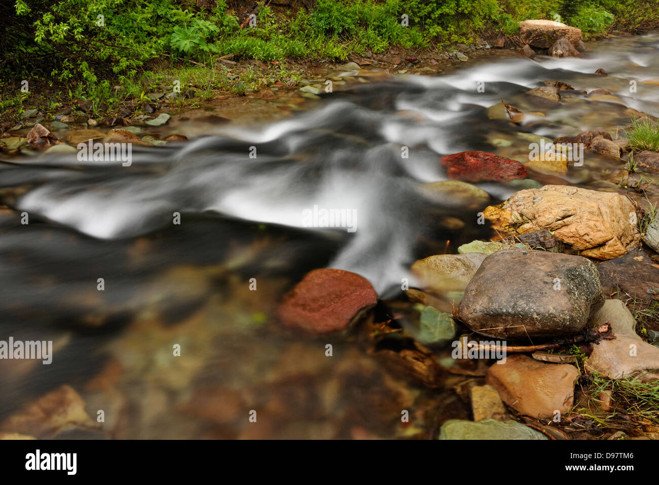 Appistoki Creek Glacier National Park Montana USA Stock Photo - Alamy