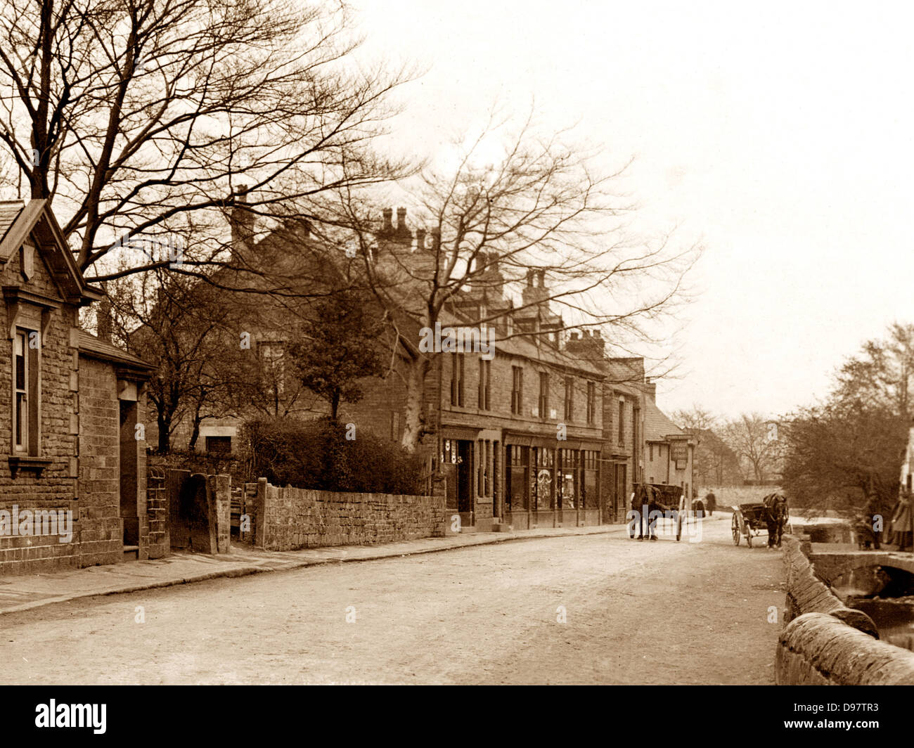 Beighton High Street early 1900s Stock Photo - Alamy