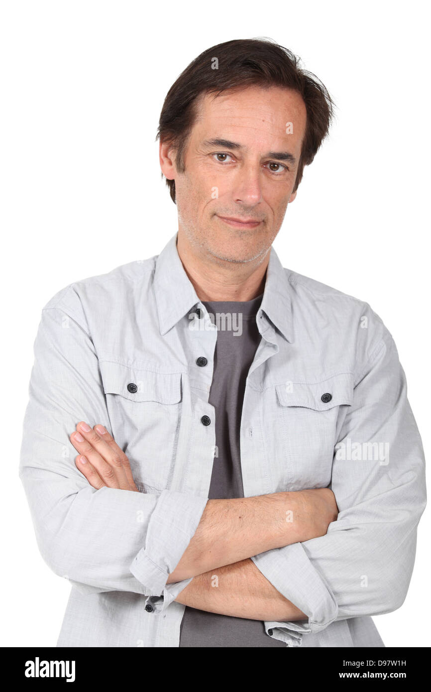 Man with neutral expression Stock Photo - Alamy