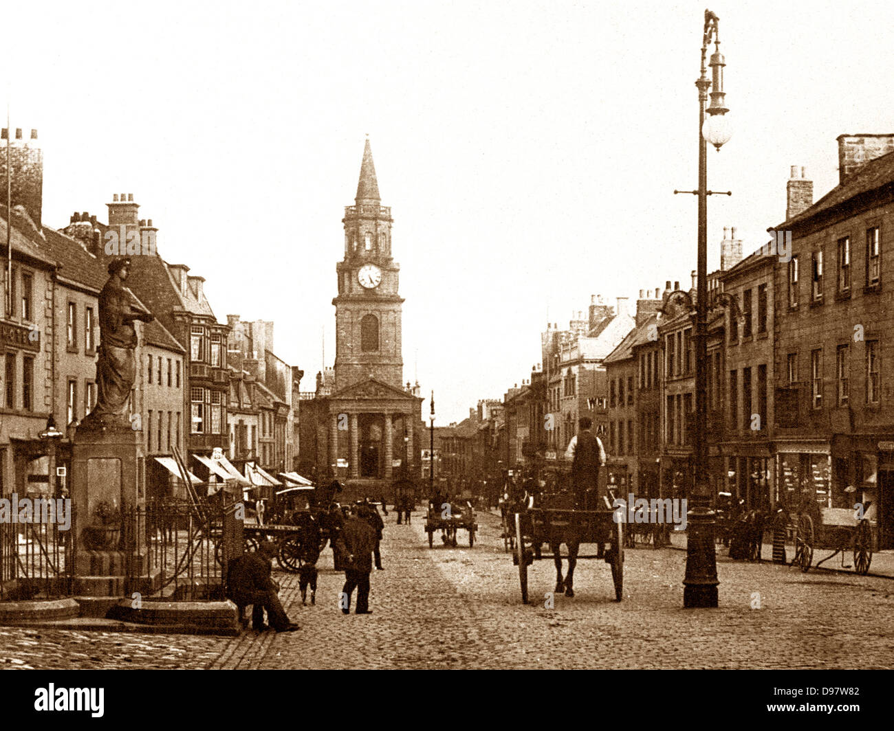 Berwick-Upon-Tweed High Street early 1900s Stock Photo - Alamy