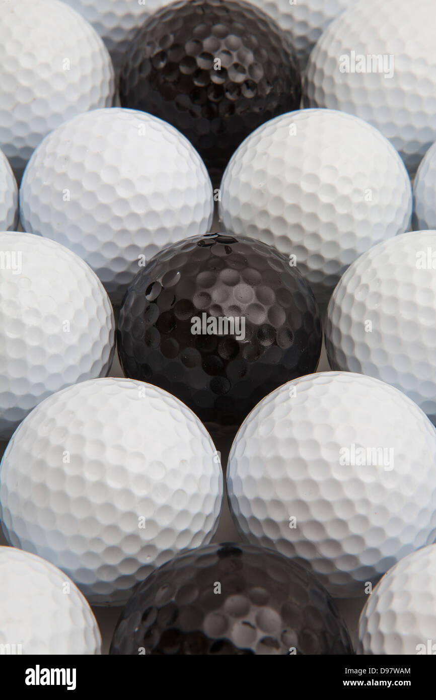 Different golf balls Stock Photo - Alamy