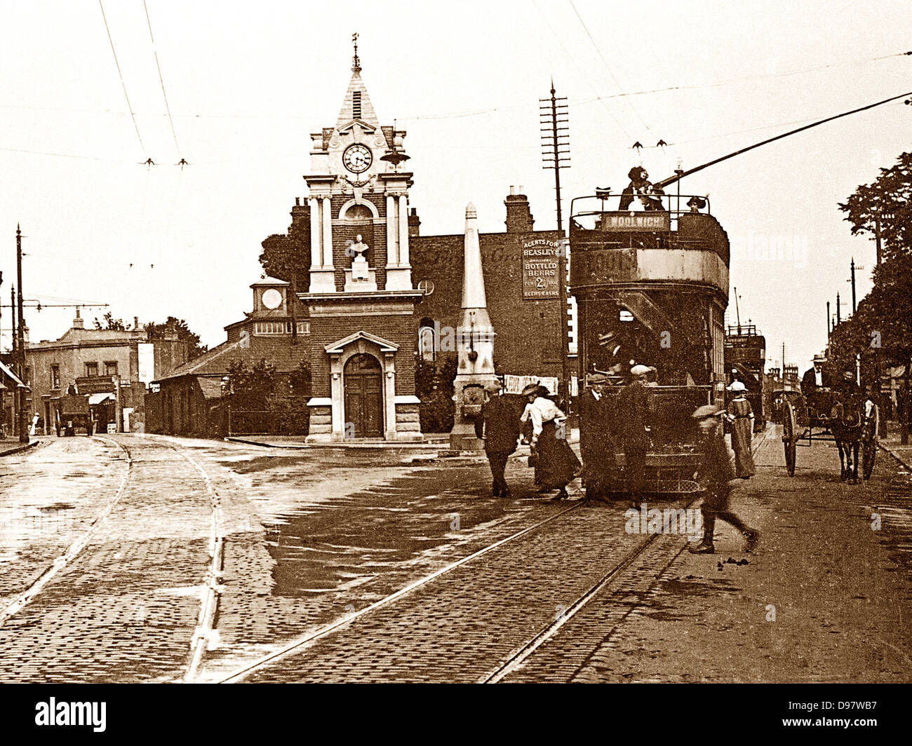 Bexleyheath Market Place early 1900s Stock Photo - Alamy