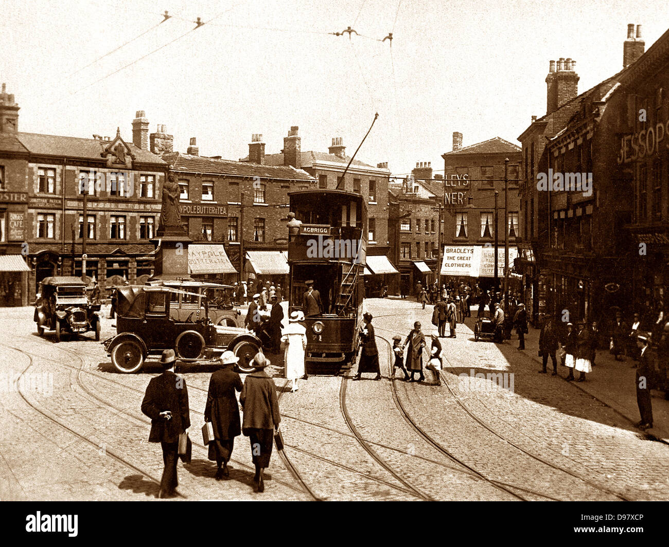 Wakefield Bull Ring probably 1920s Stock Photo - Alamy
