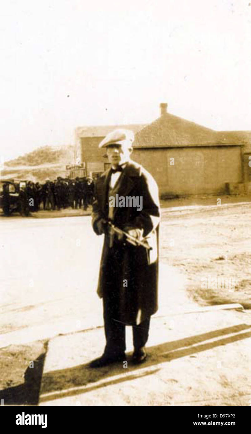 A historical image of M. Lopez, a gunman associated with the Industrial ...