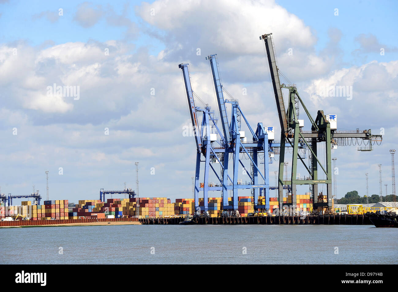 Felixstowe Port, largest shipping port in the England Stock Photo - Alamy