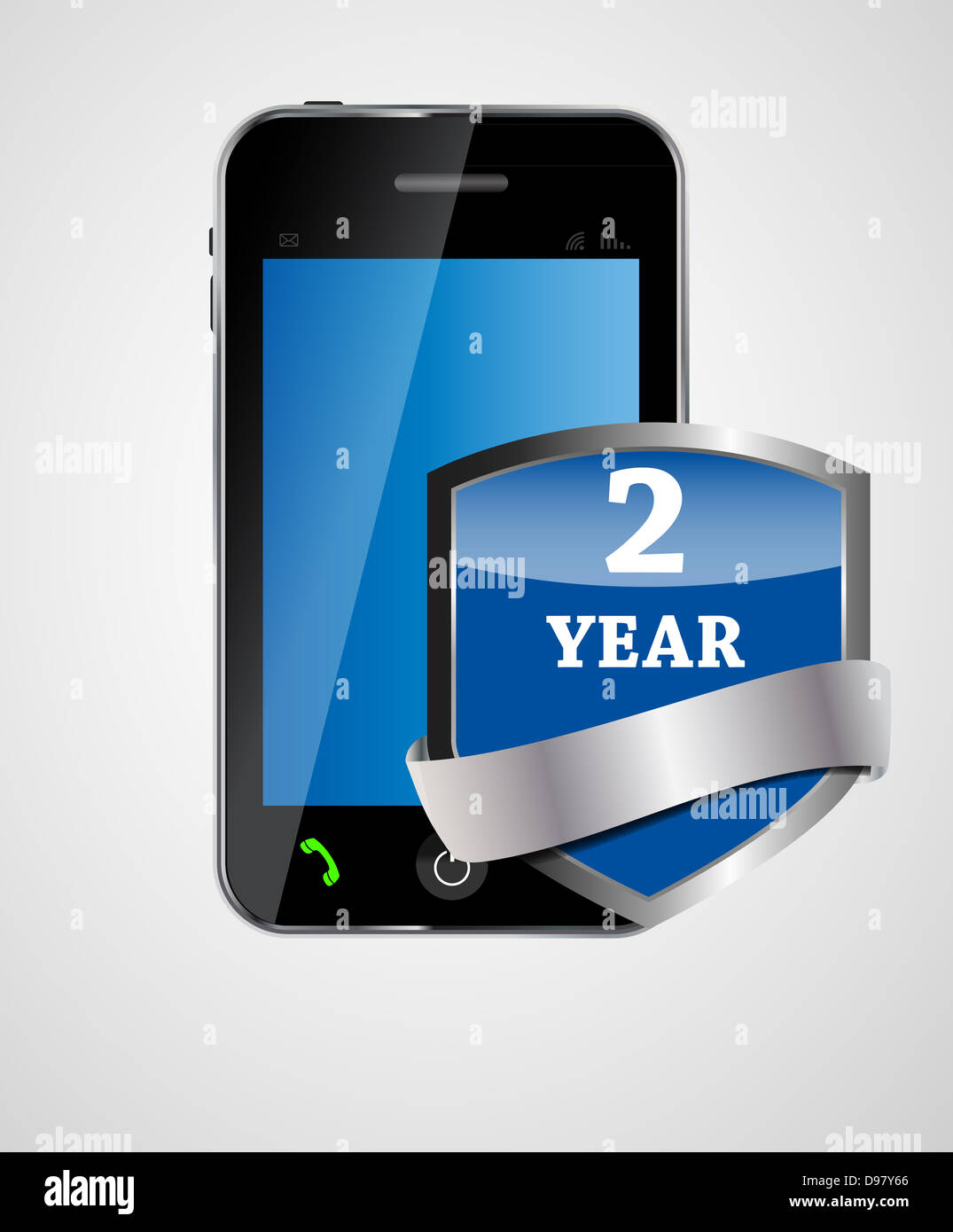 security phone concept vector illustration Stock Photo - Alamy