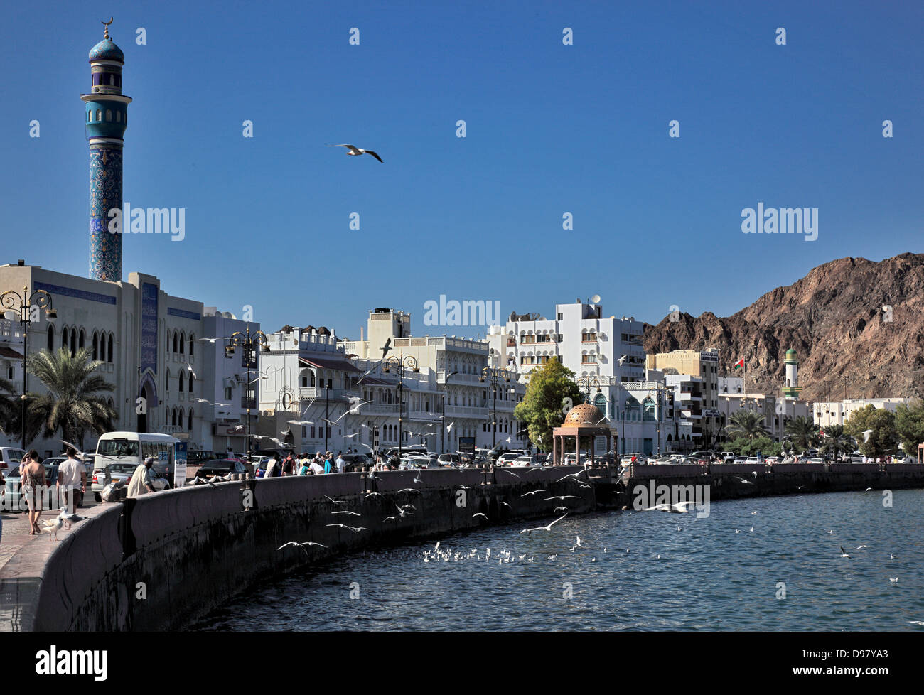 Part of town Mutrah, Matrah, Corniche, Muscat, Oman Stock Photo - Alamy