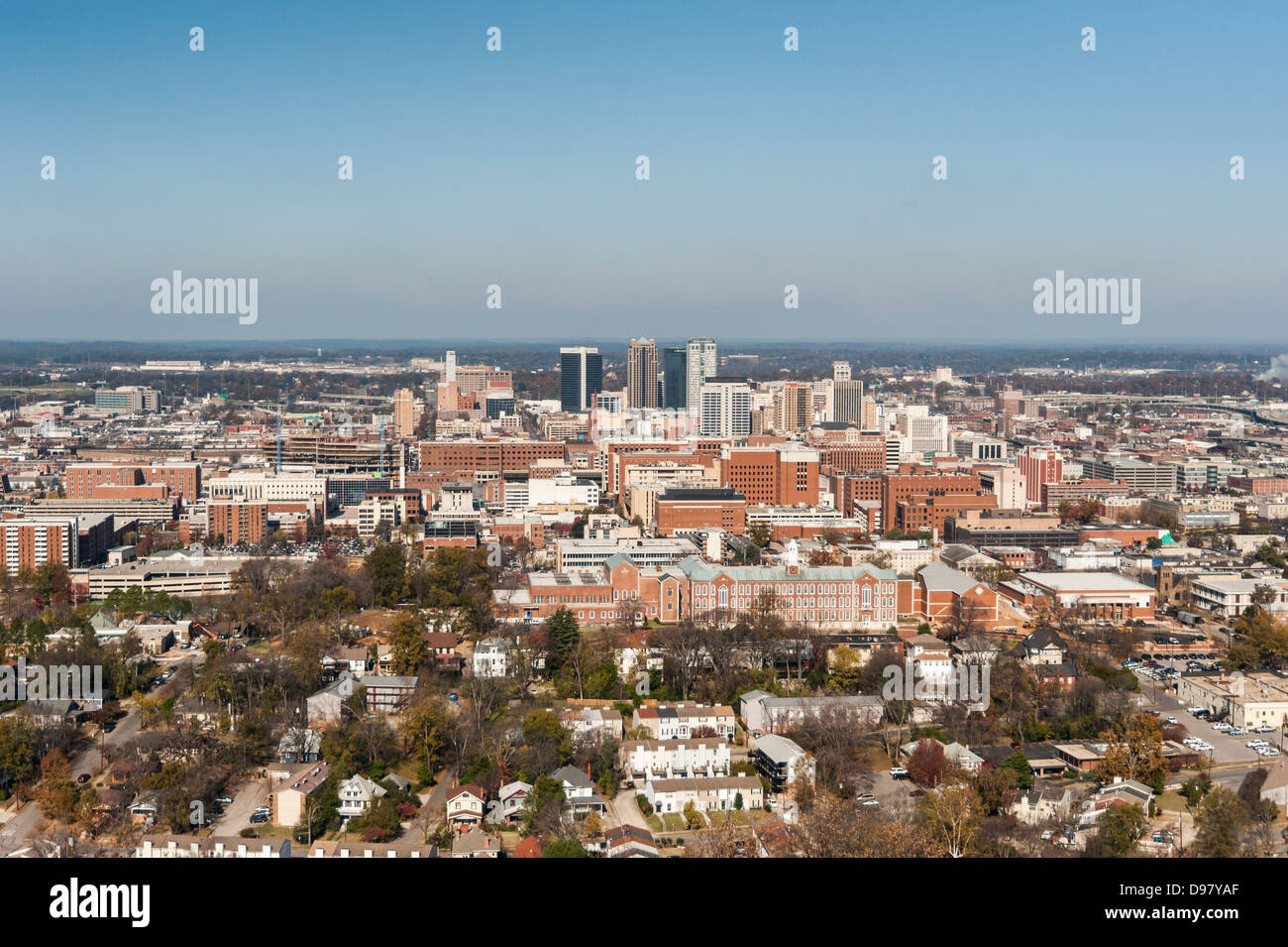 View from Vulcan statue, Vulcan Park and Museum, Birmingham, Alabama ...