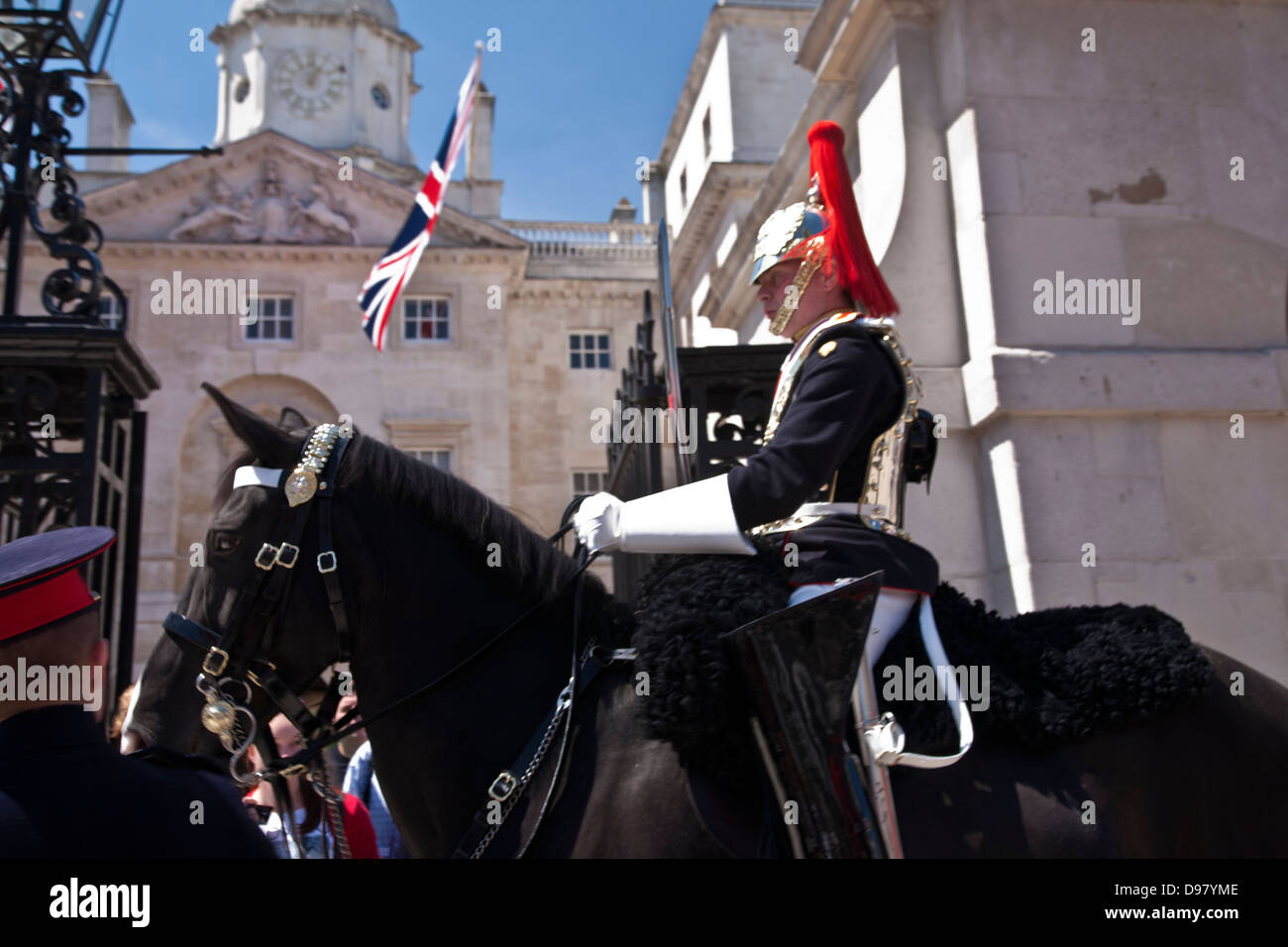 Royal Guards at The House Of Cavalry, London, England, UK, GB Stock ...