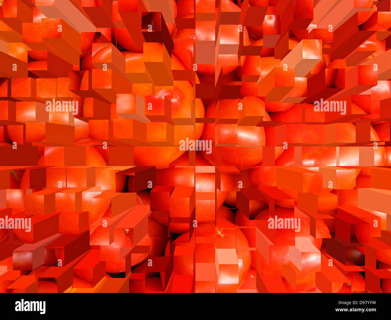 Image of red abstract background with tomatoes Stock Photo - Alamy