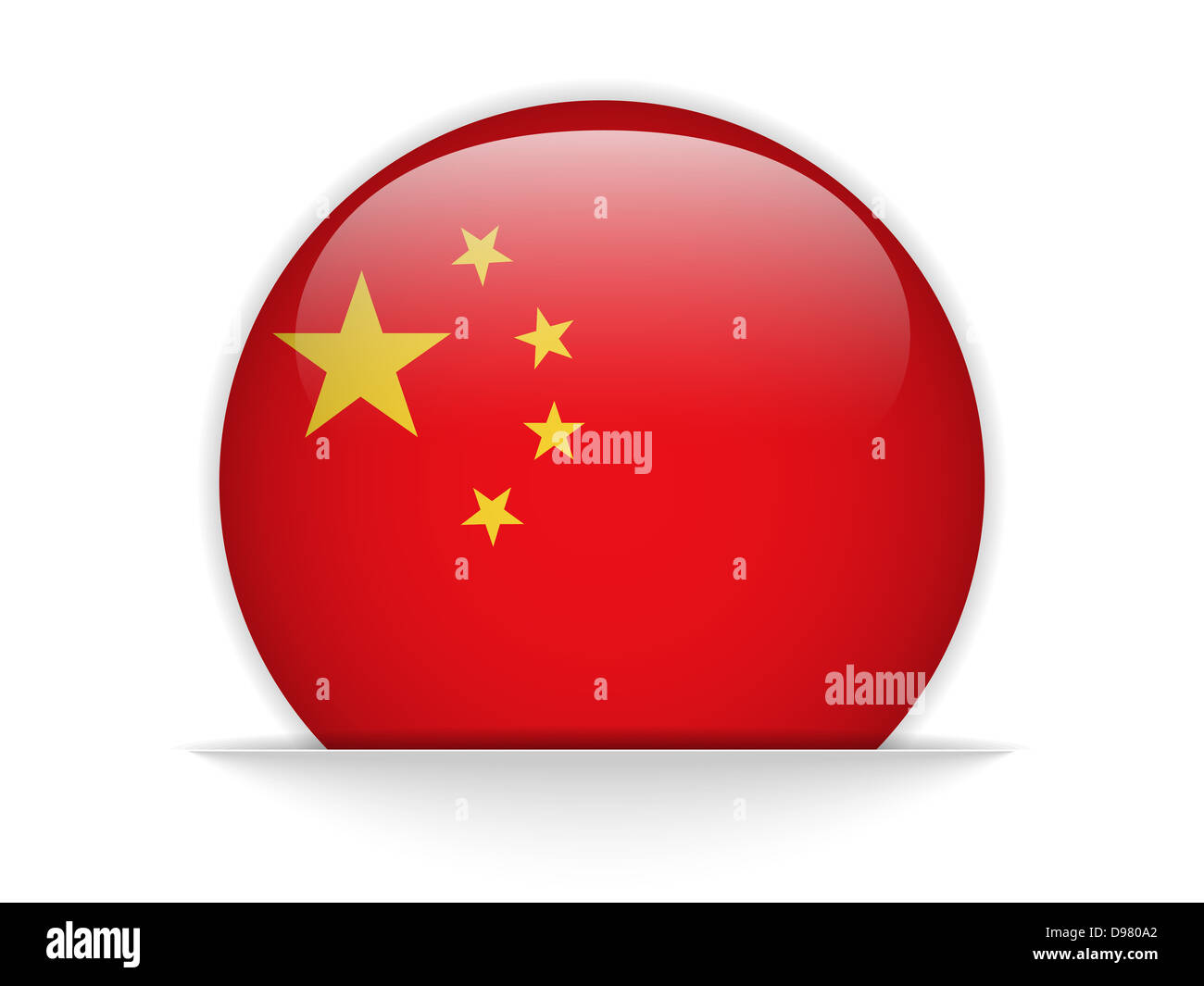 Vector - China Flag Glossy Button Stock Photo - Alamy