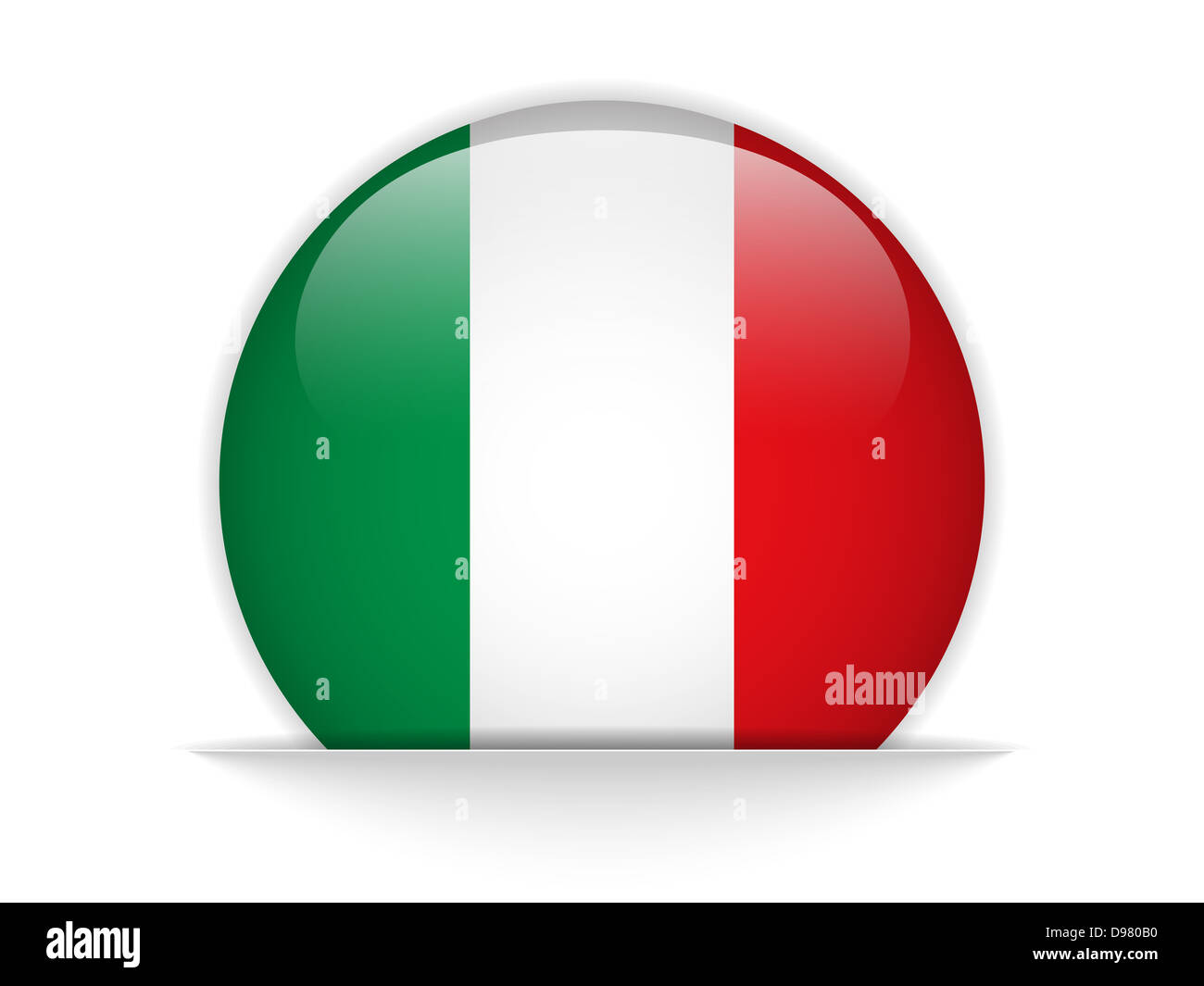 Vector - Italy Flag Glossy Button Stock Photo - Alamy