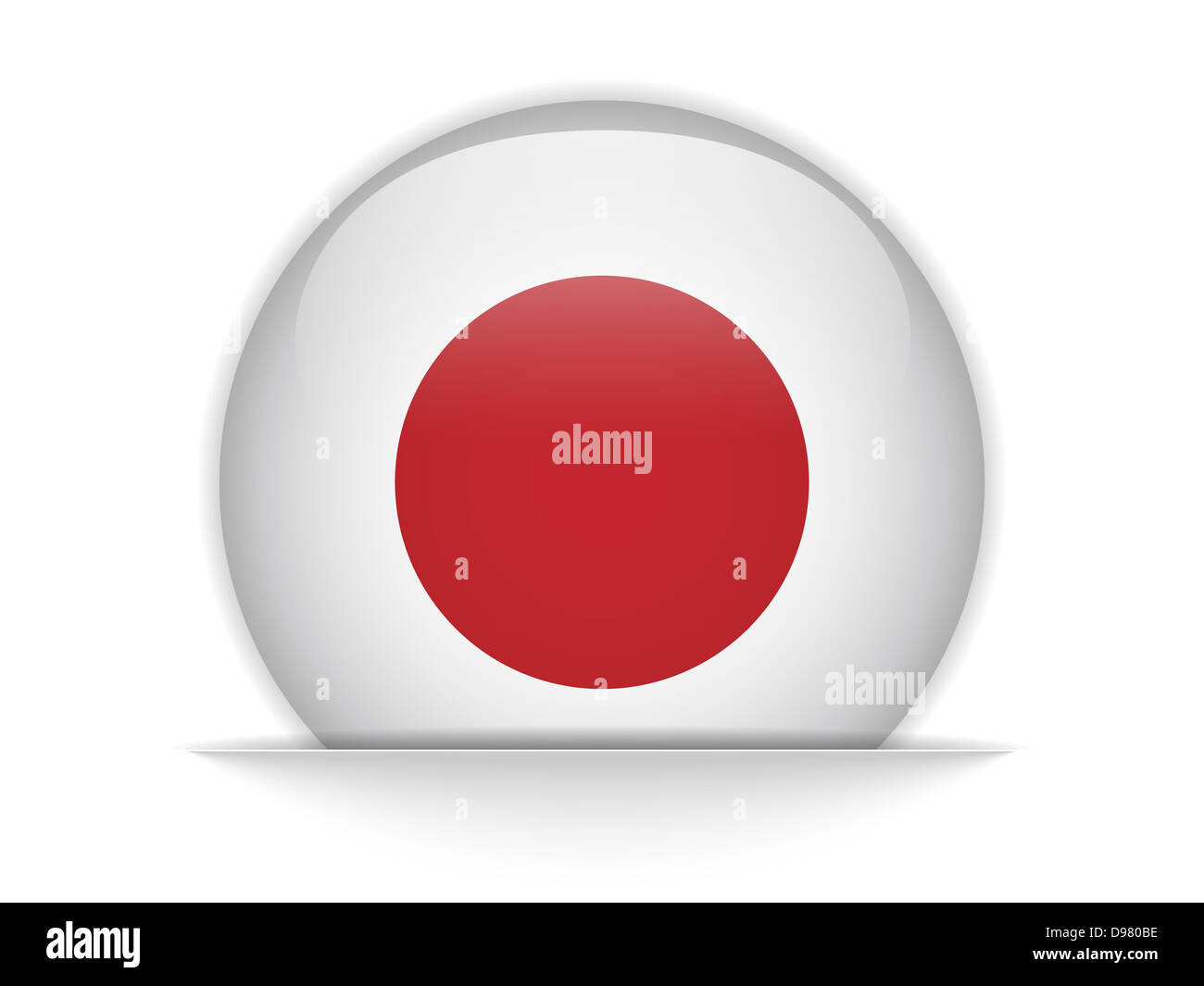 Vector - Japan Flag Glossy Button Stock Photo - Alamy