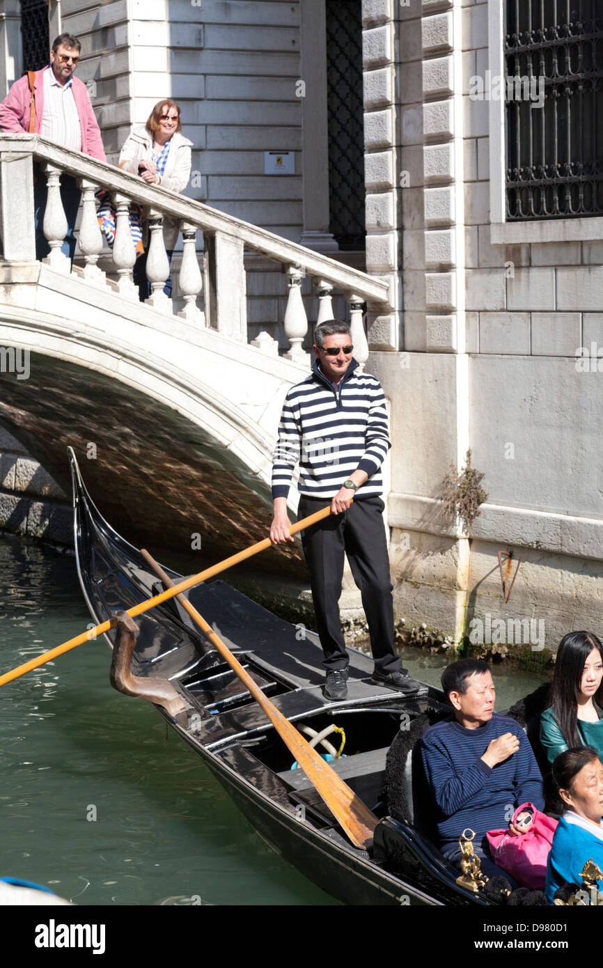 Gondolier and his gondola hi-res stock photography and images - Alamy