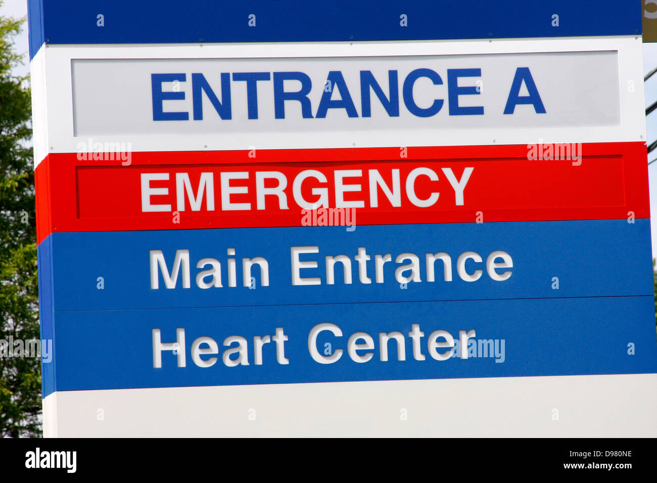Emergency Room directional sign at a hospital Stock Photo - Alamy