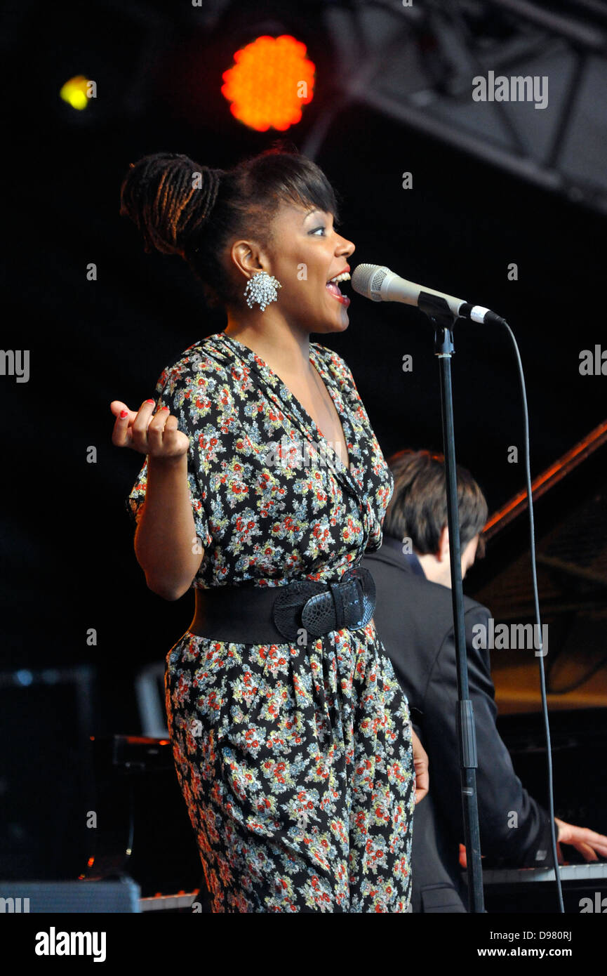 American jazz singer China Moses in concert during Stockholm Jazz Fest ...