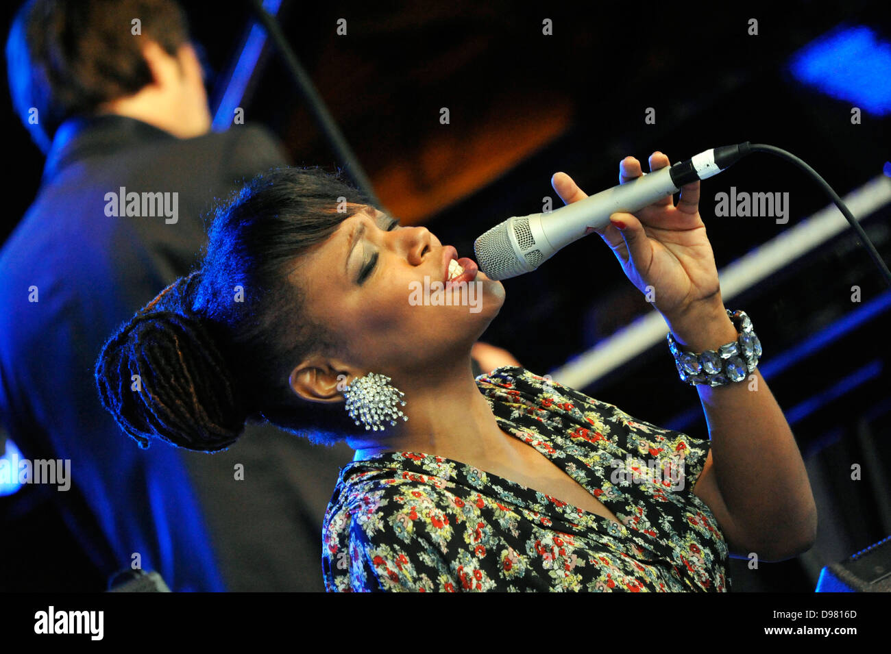 American jazz singer China Moses in concert during Stockholm Jazz Fest ...