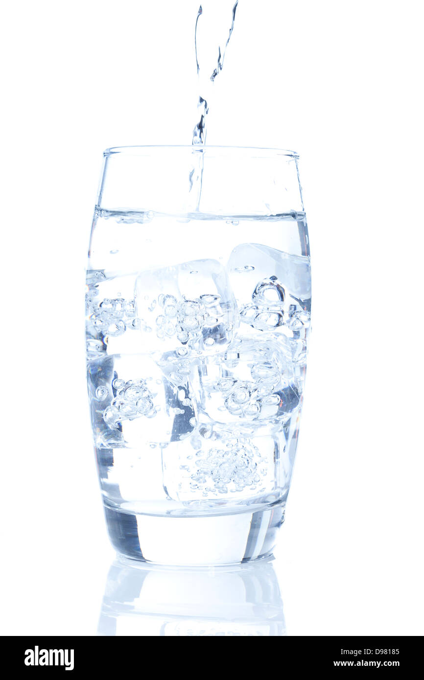 Fresh Clear Water in a glass against a background Stock Photo - Alamy